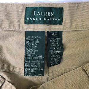 Lauren Ralph Lauren | Pants & Jumpsuits | Lauren Ralph Lauren Khaki Denim Capris Pants 4w | Poshmark